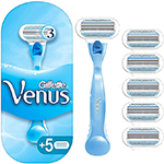 Maquinilla Gillette Venus + 5 cuchillas de recambio 12.5€