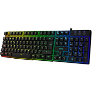 Teclado retroiluminado español - luz multicolor ajustable - anti ...